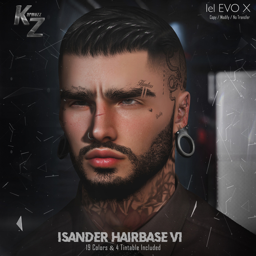 Second Life Marketplace - KARMAZZ Isander Hairbase V1 - EVOX
